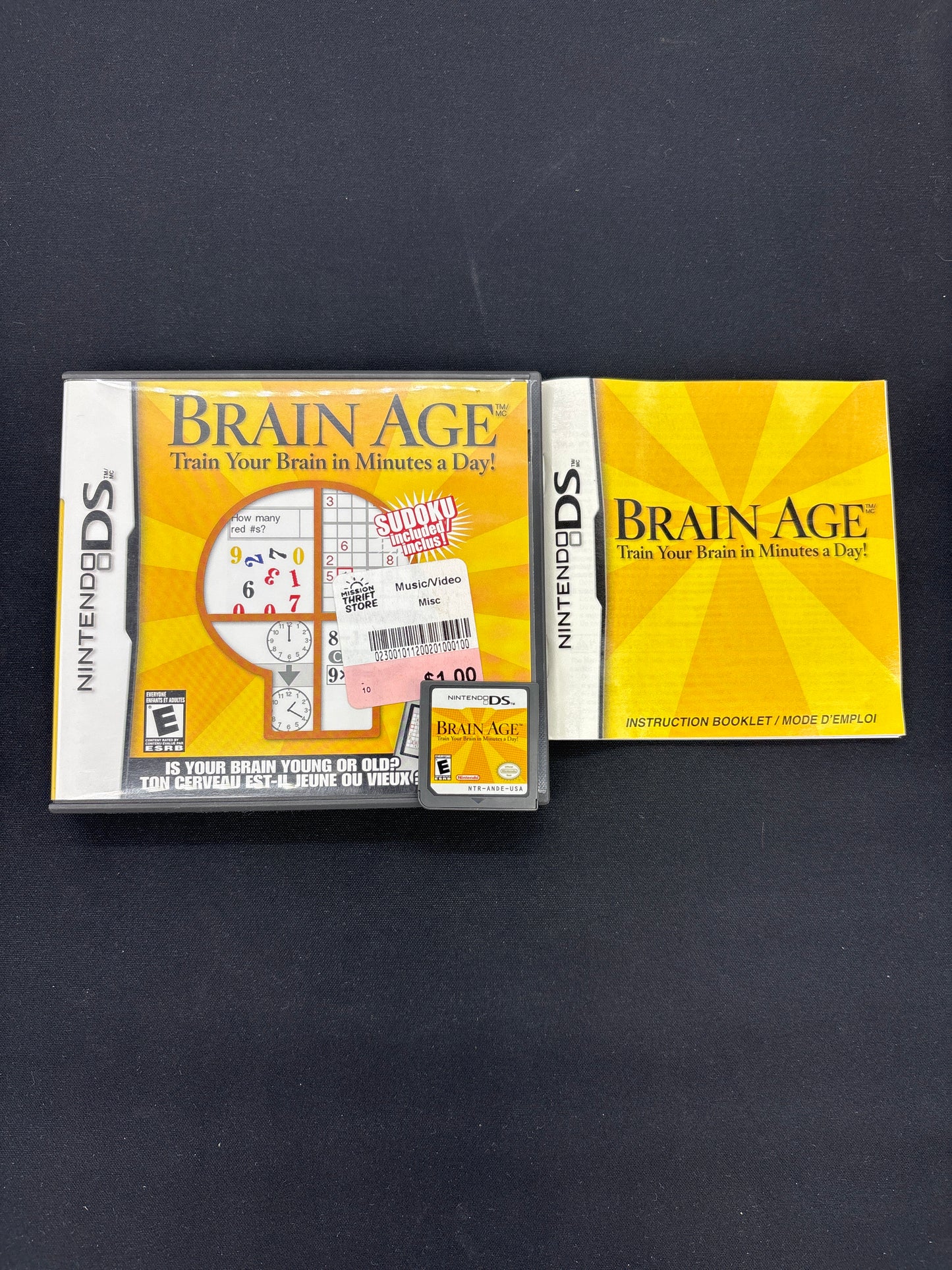 Auction Lot 204: Brain Age Nintendo DS Video Game CIB