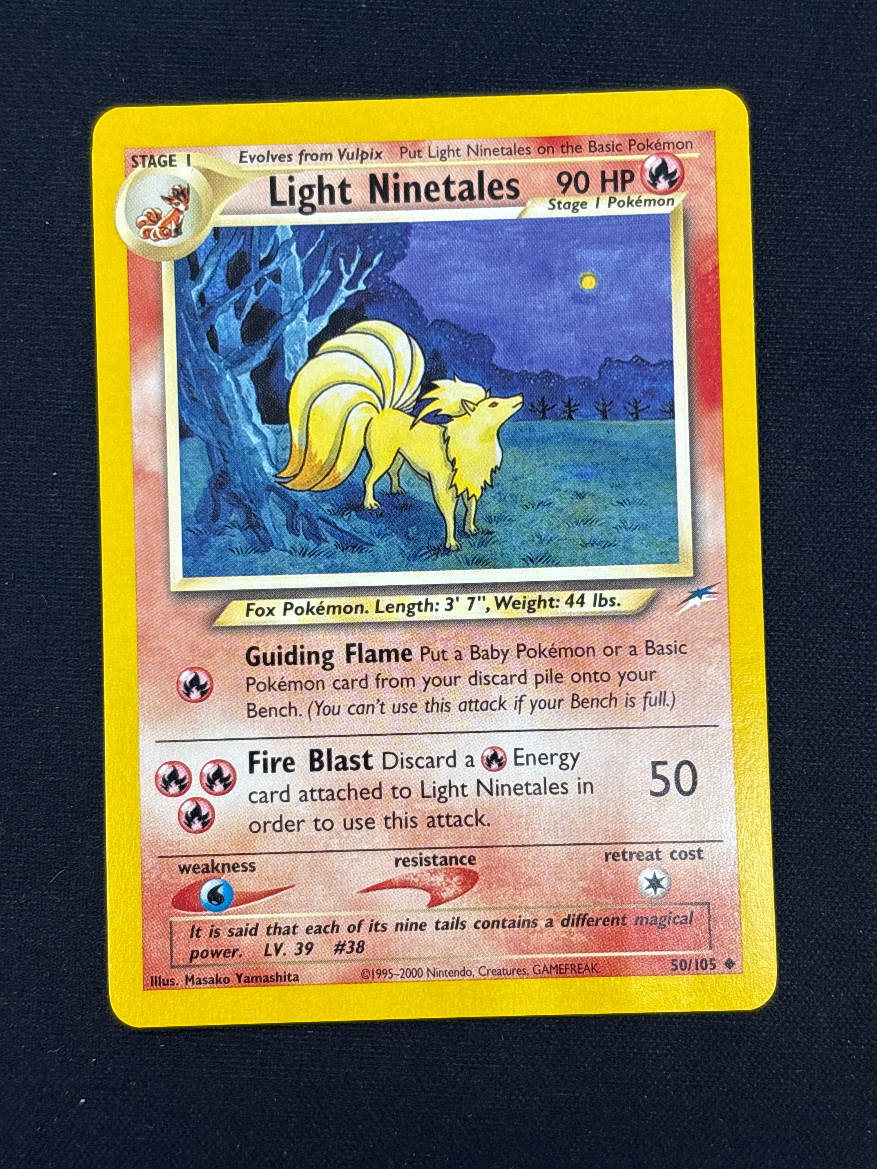 Auction Lot 6: Light Ninetales Pokemon Neo Destiny Card Conditions Var