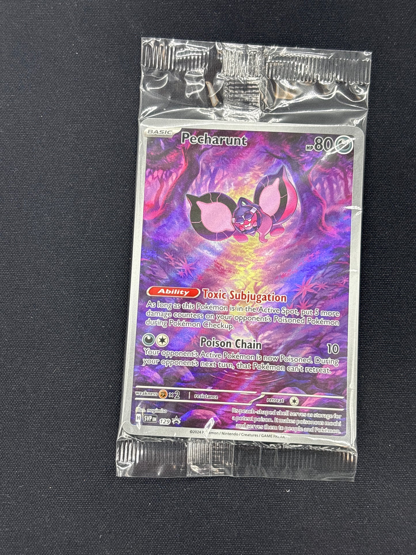 Auction Lot 27: Pecharunt Pokemon Shrouded Fable ETB Promo Sealed