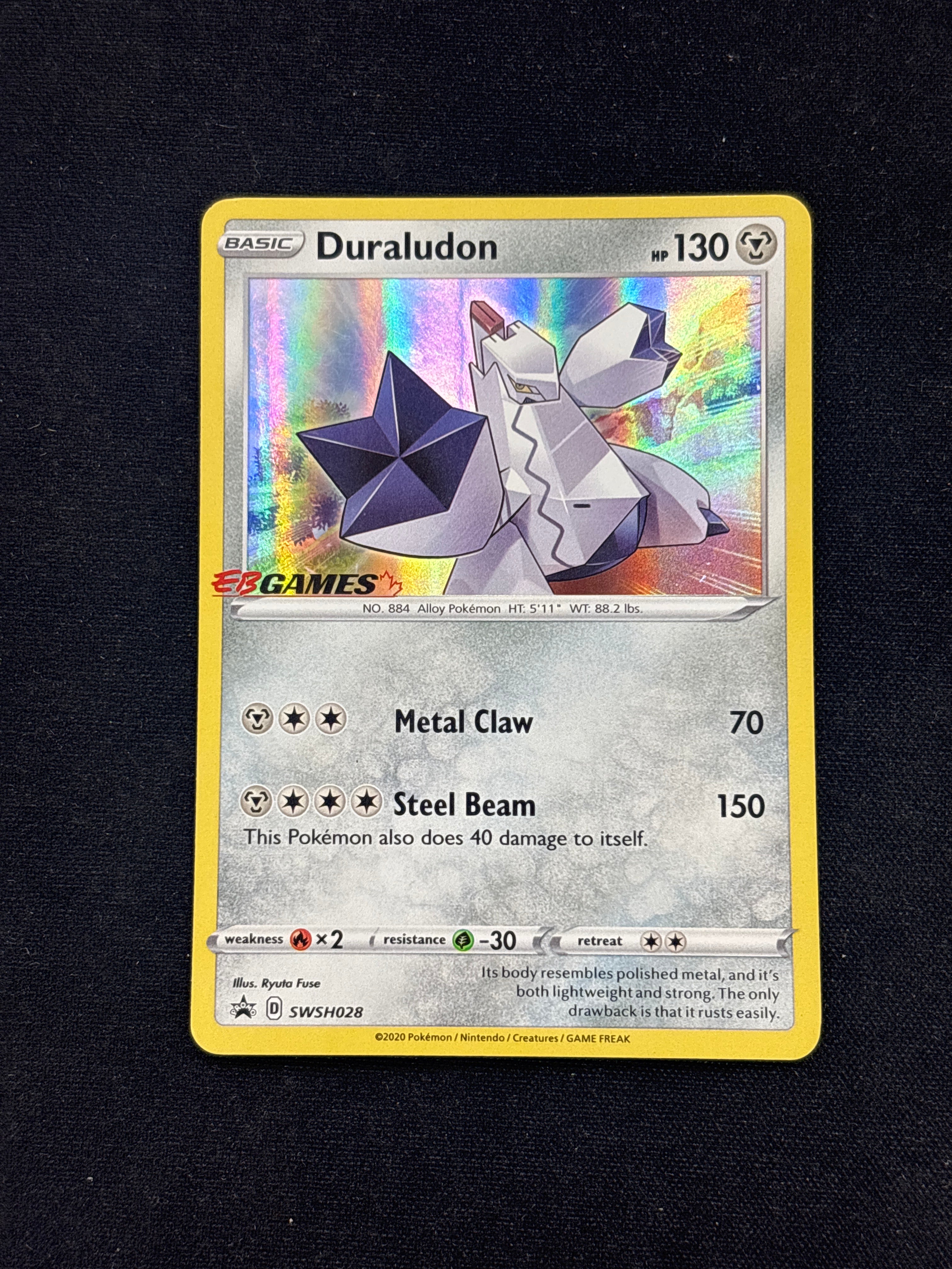 Auction Lot 398: Pokemon Card Duraludon EB Games Promo Conditions Vary