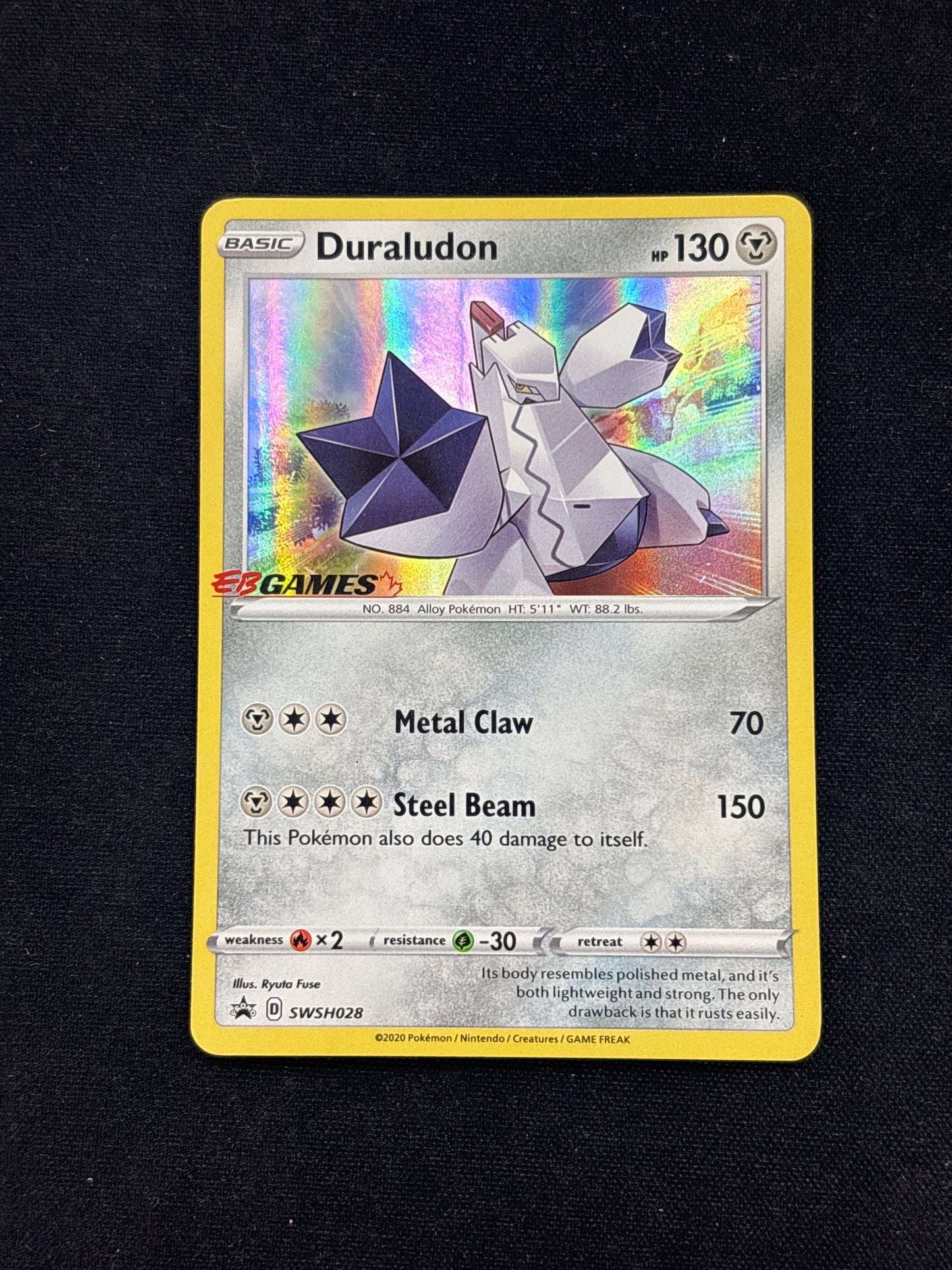 Auction Lot 398: Pokemon Card Duraludon EB Games Promo Conditions Vary