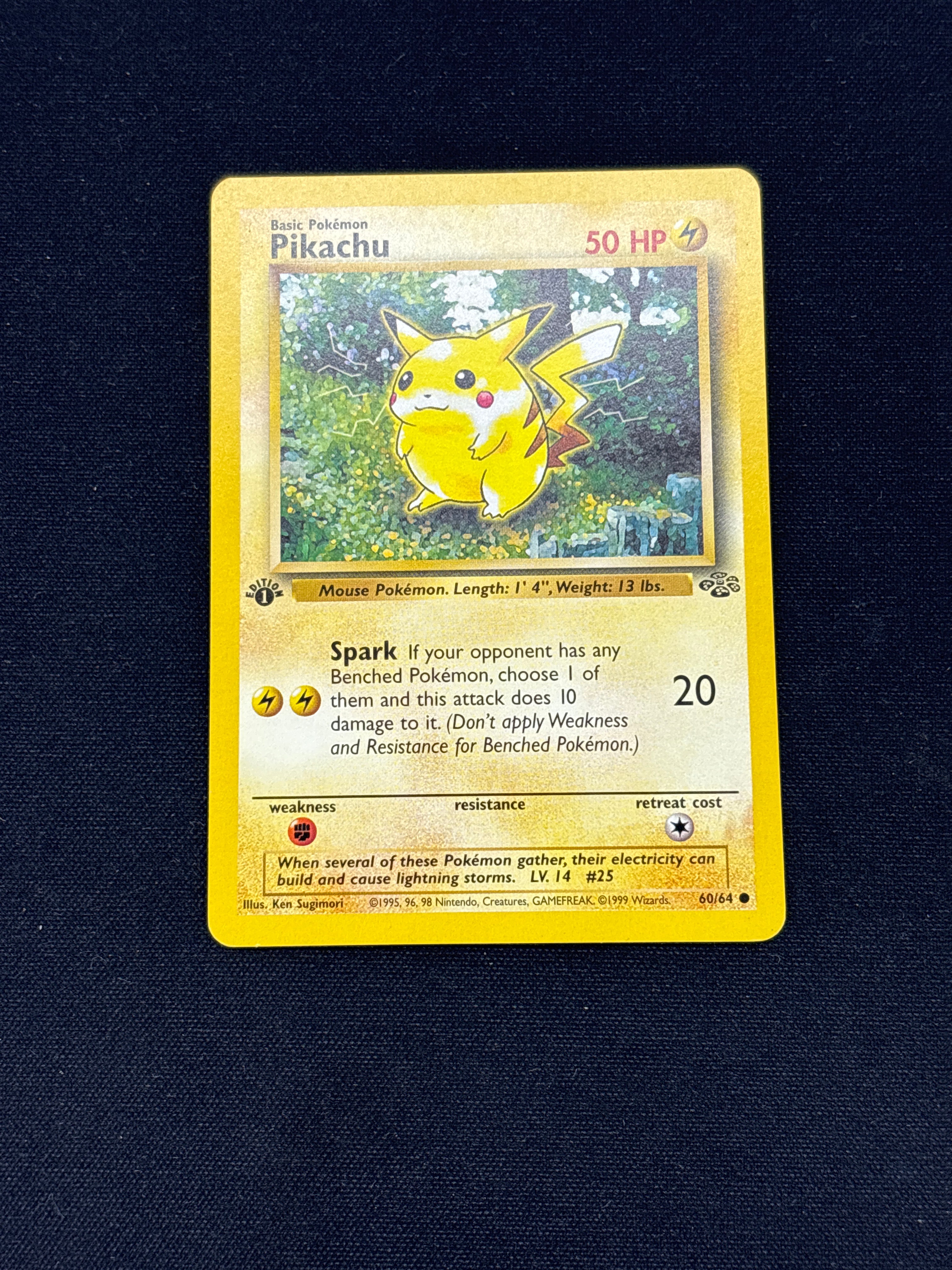 Auction Lot 85: Pikachu 1st Edition Pokemon WOTC Jungle Card Condition