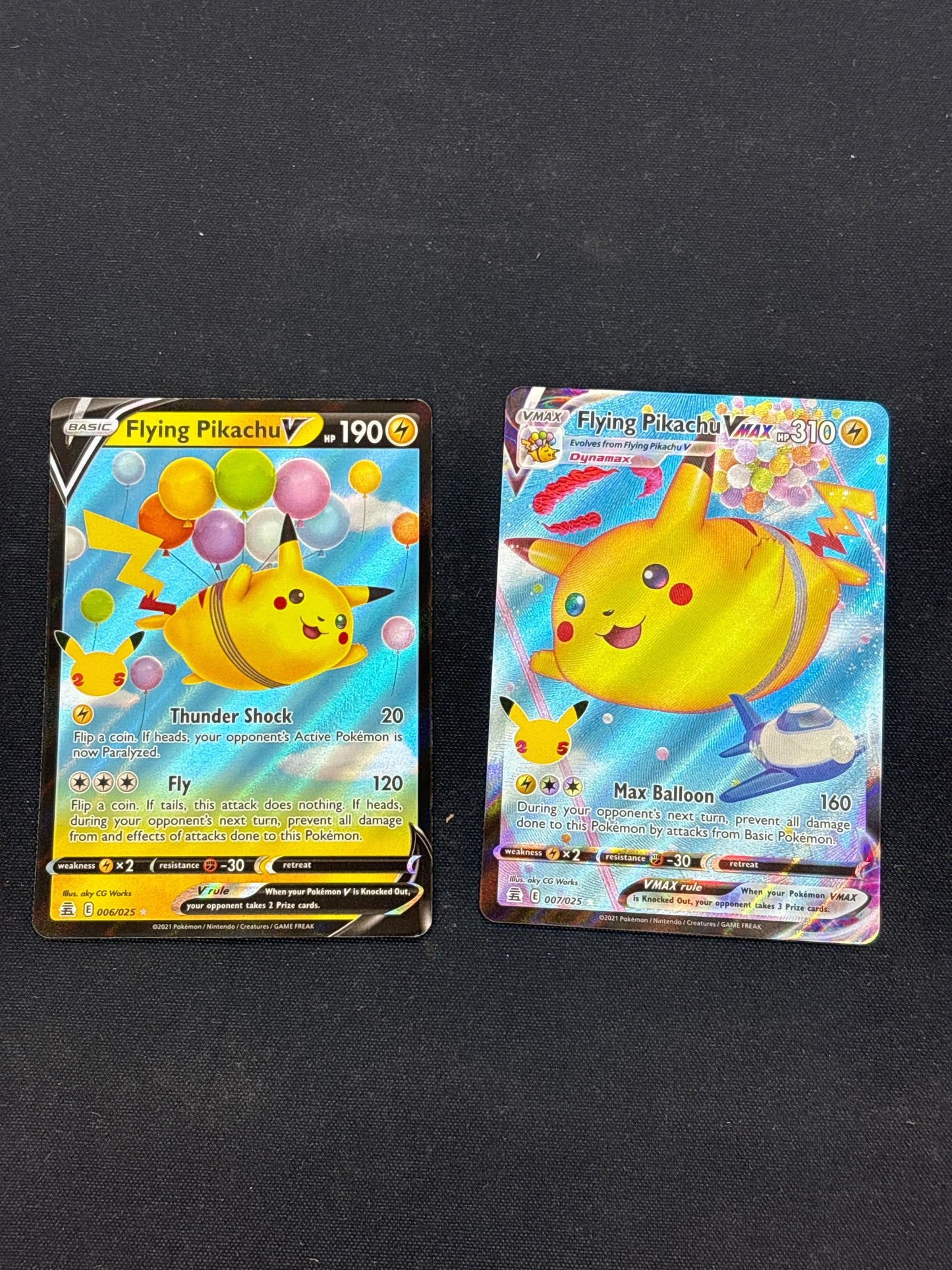 Auction Lot 220: Flying Pikachu V Card Lot Conditions Vary