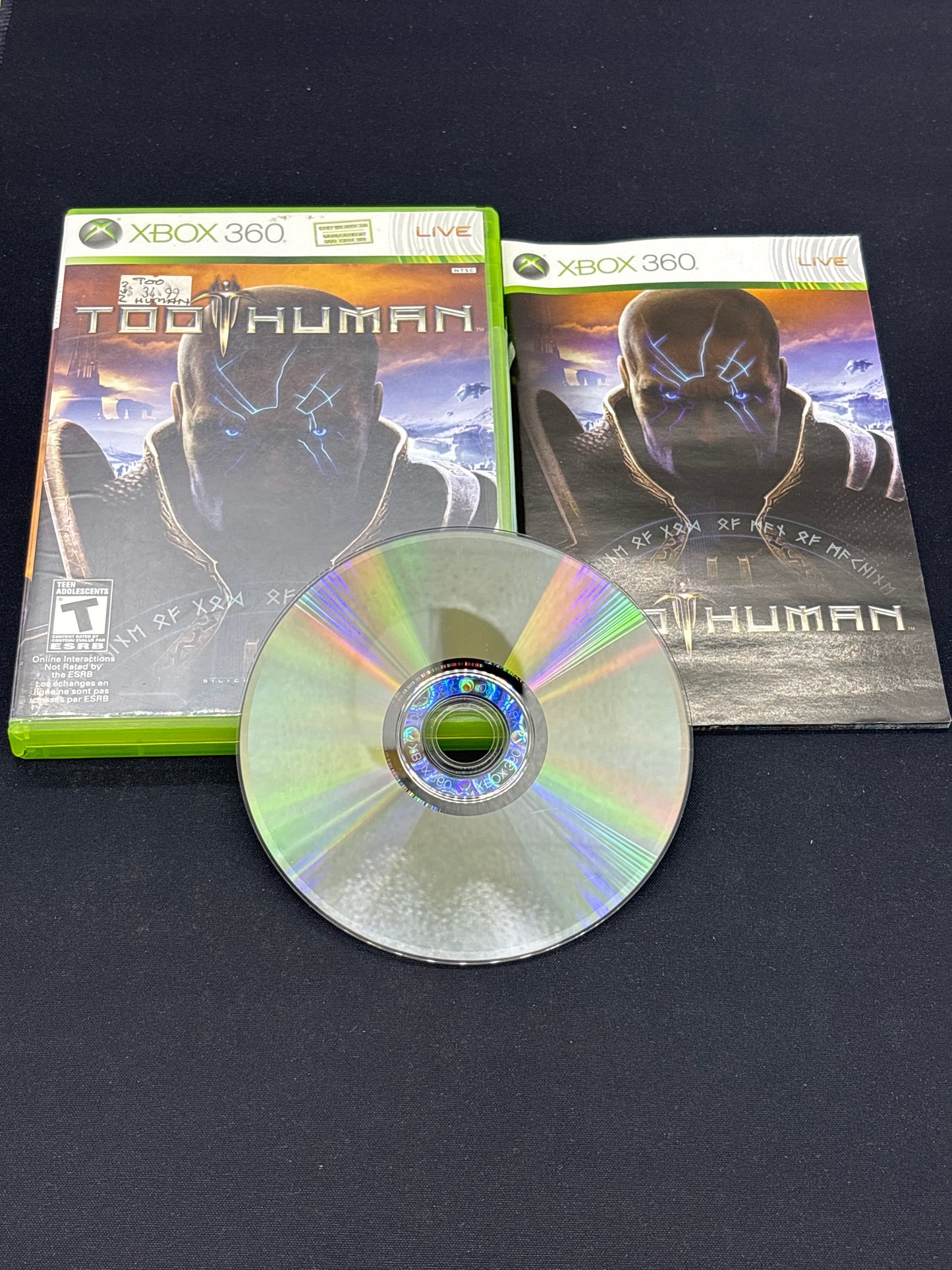 Auction Lot 146: XBOX 360 Too Human With Case & Disc