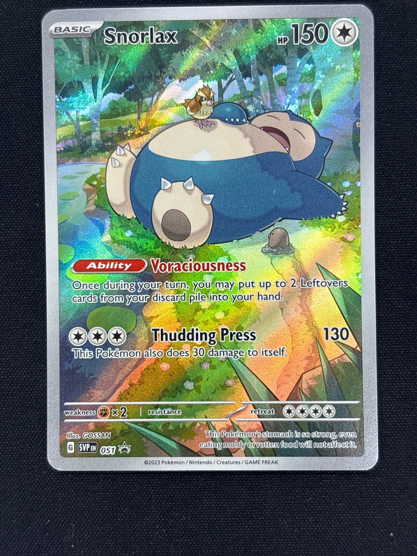 Auction Lot 59: Snorlax Pokemon 151 ETB Promo Card Conditions Vary