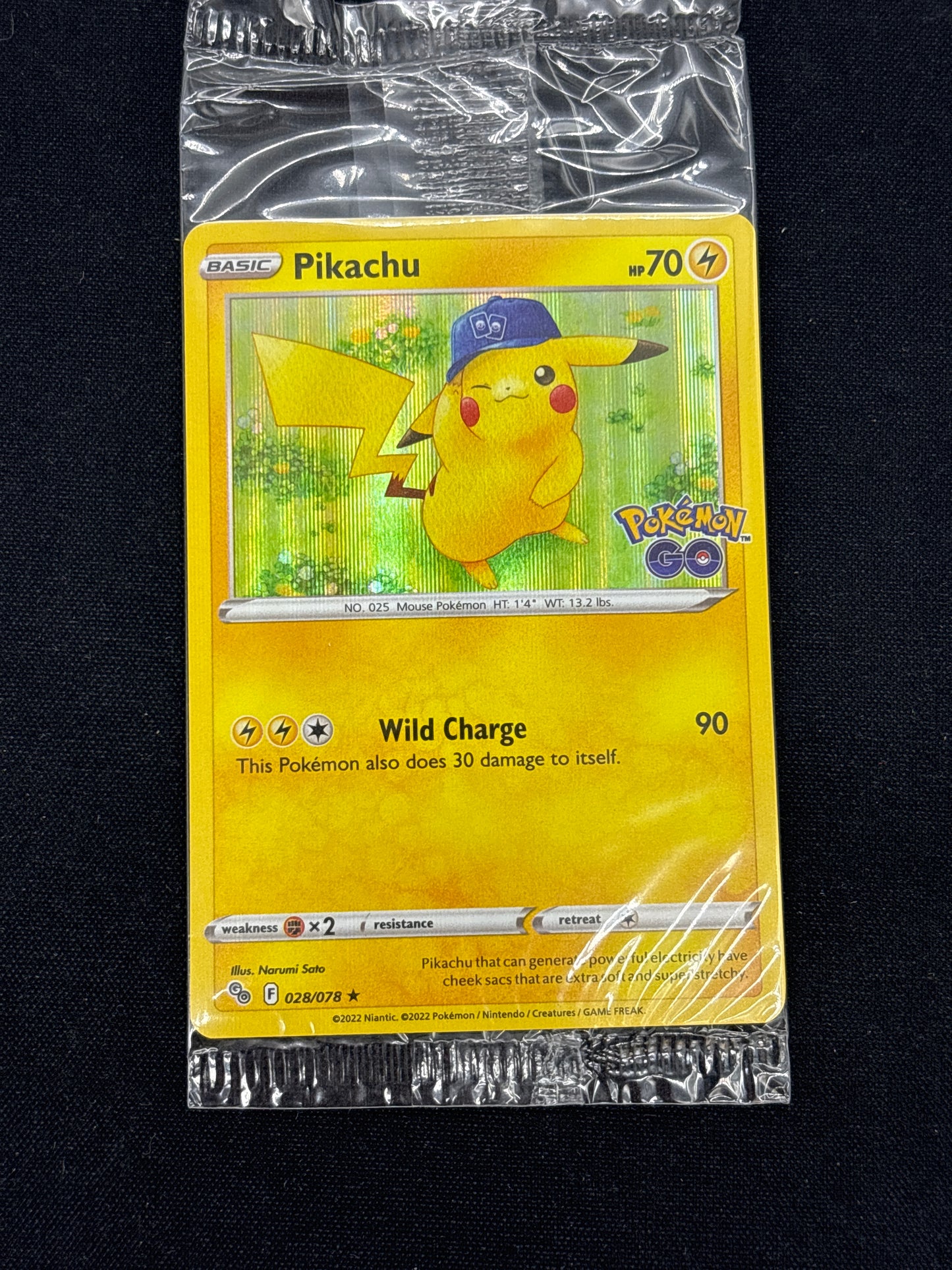 Auction Lot 8: Pikachu Pokemon Go Stamped Promo Card Sealed