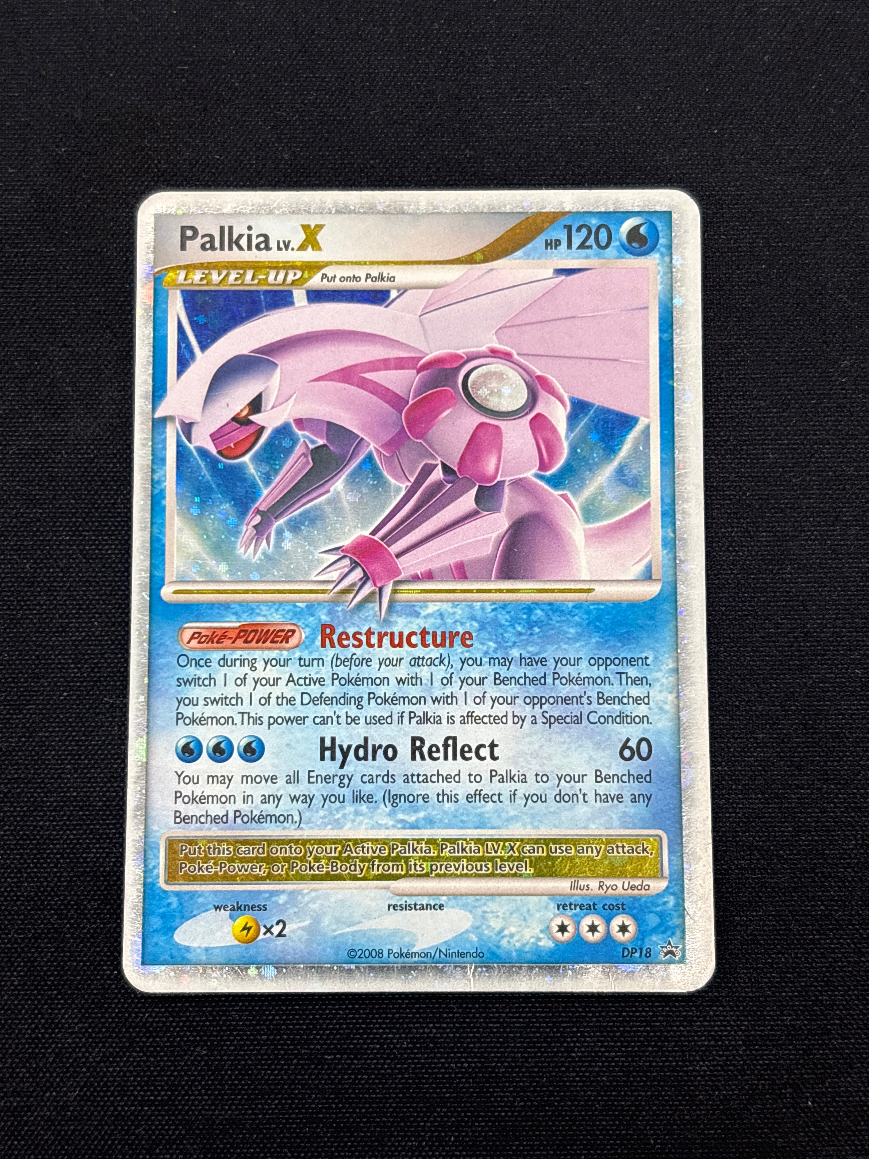 Auction Lot 64: Palkia Lv.X Pokemon Black Star Promo Card Conditions V