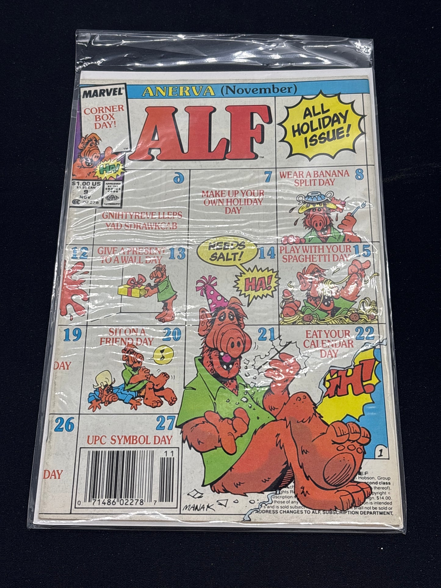 Auction Lot 97: Marvel Comics Alf Issue 9 Comic Book