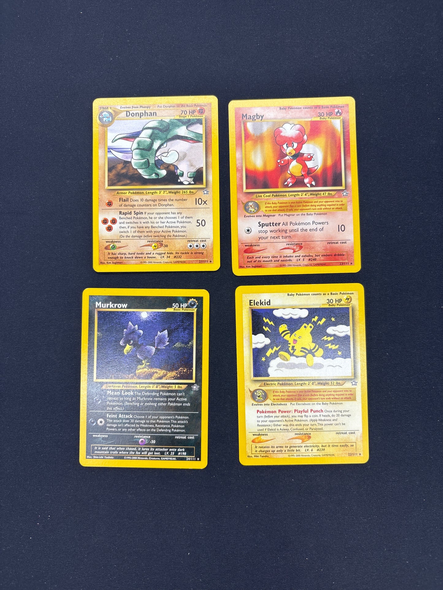 Auction Lot 177: Pokemon Neo Genesis Card Lot 1 Conditions Vary