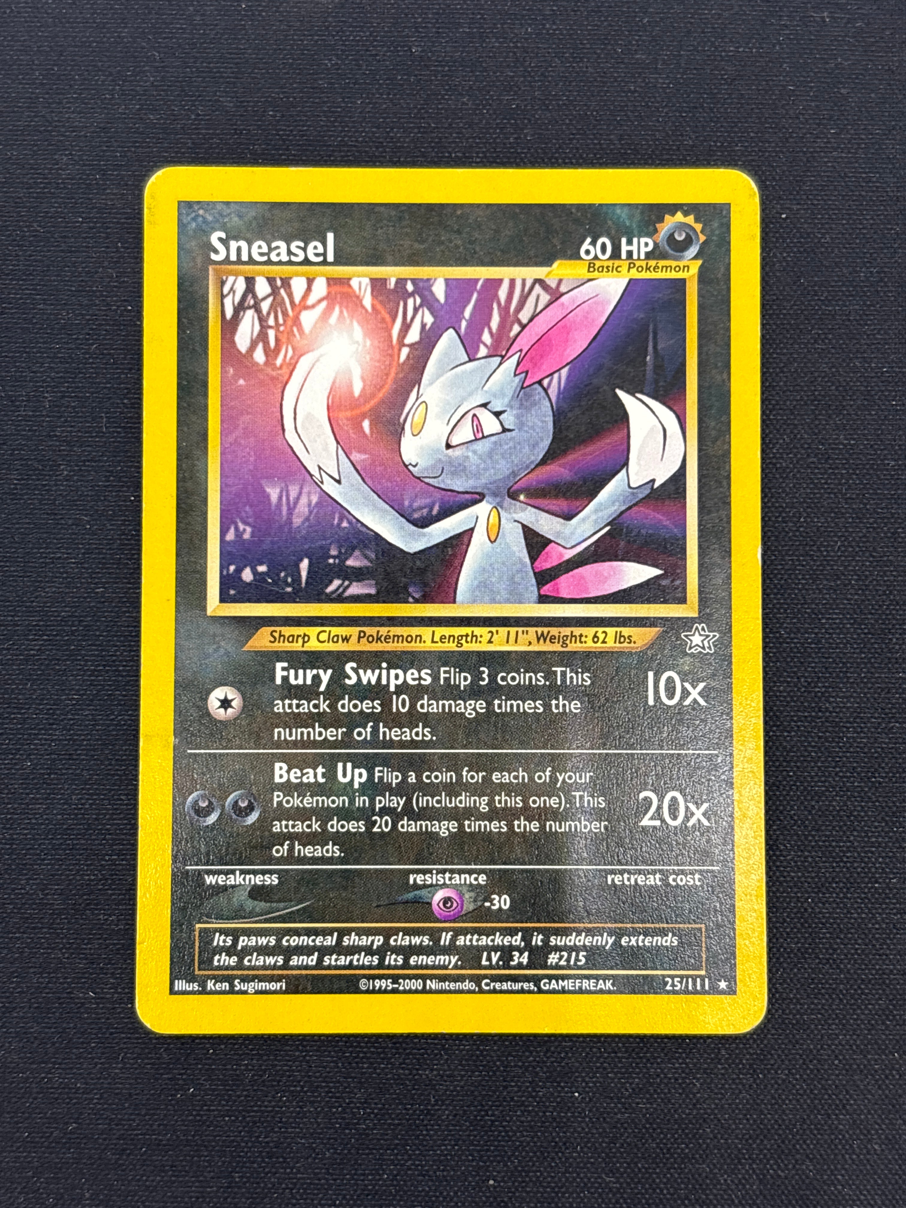 Auction Lot 171: Sneasel Neo Genesis Card Conditions Vary