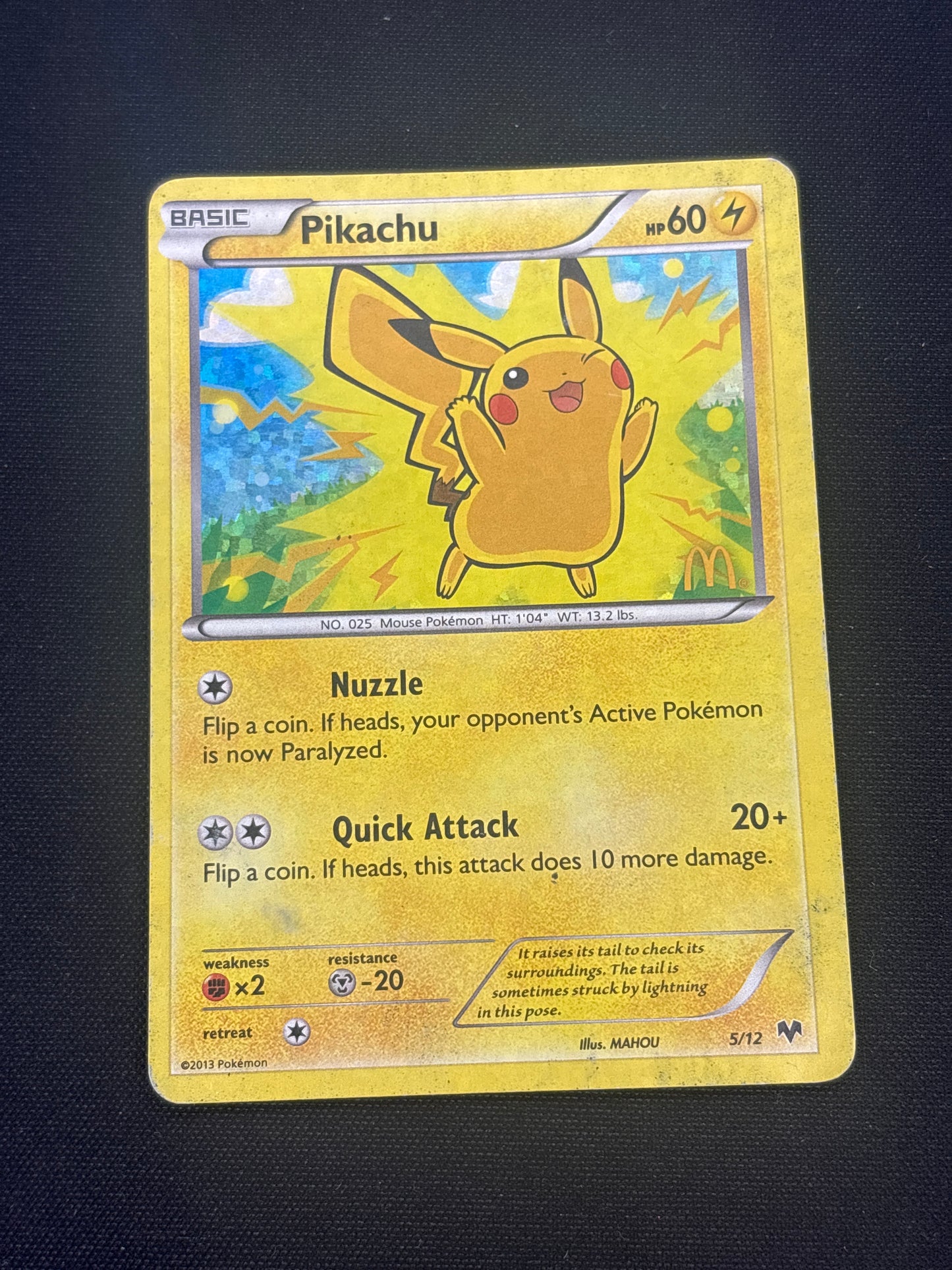 Auction Lot 210: Pokemon Pikachu Holo Card Conditions Vary