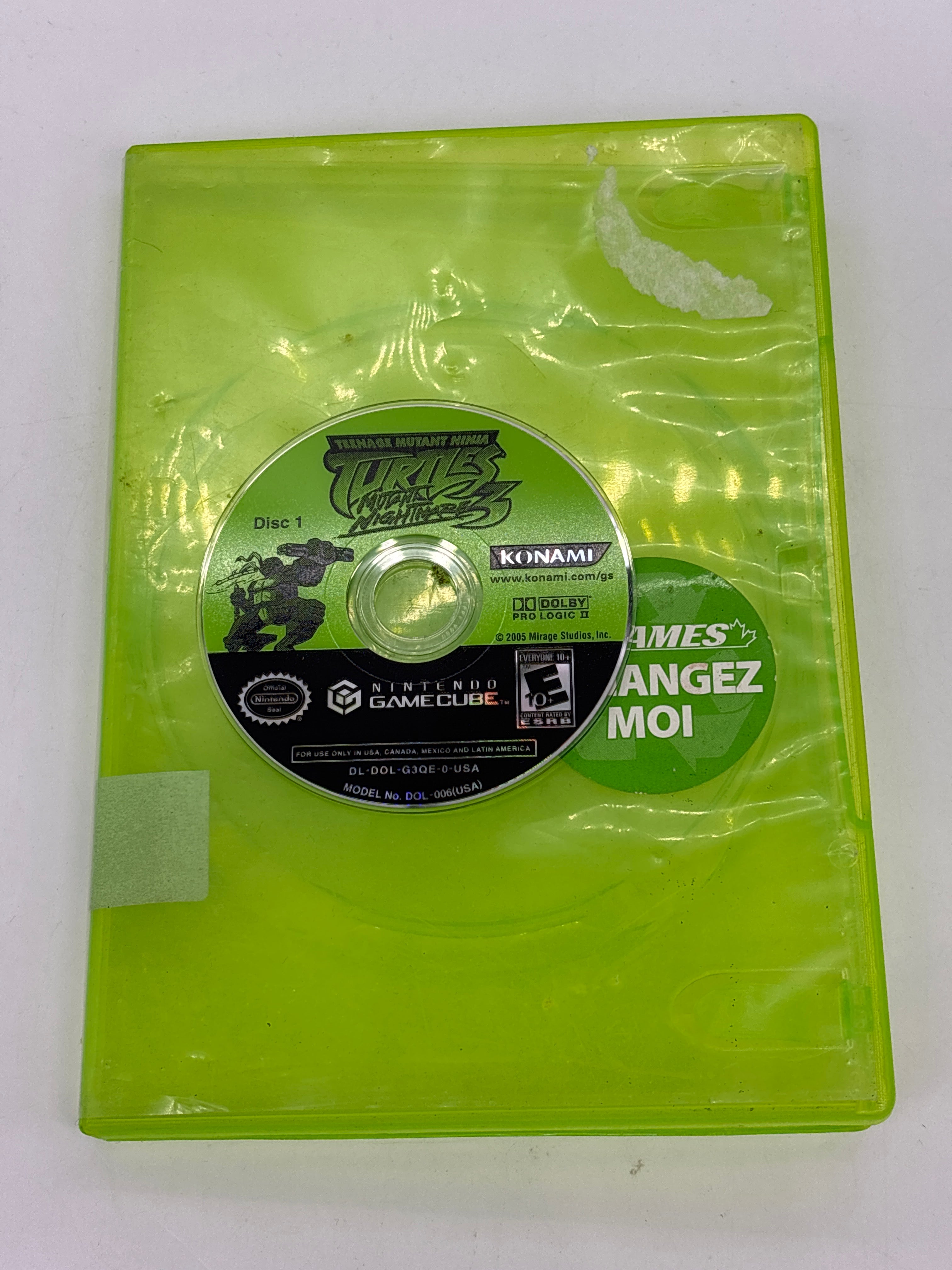 Auction Lot 58: TMNT Mutant Nightmare Disc 1 Video Game Nintendo GameC